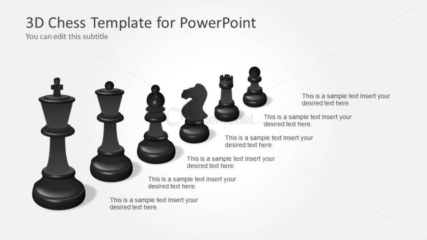 3D Chess Pieces Template for PowerPoint - SlideModel 3D Chess Pieces Template for PowerPoint - SlideModel