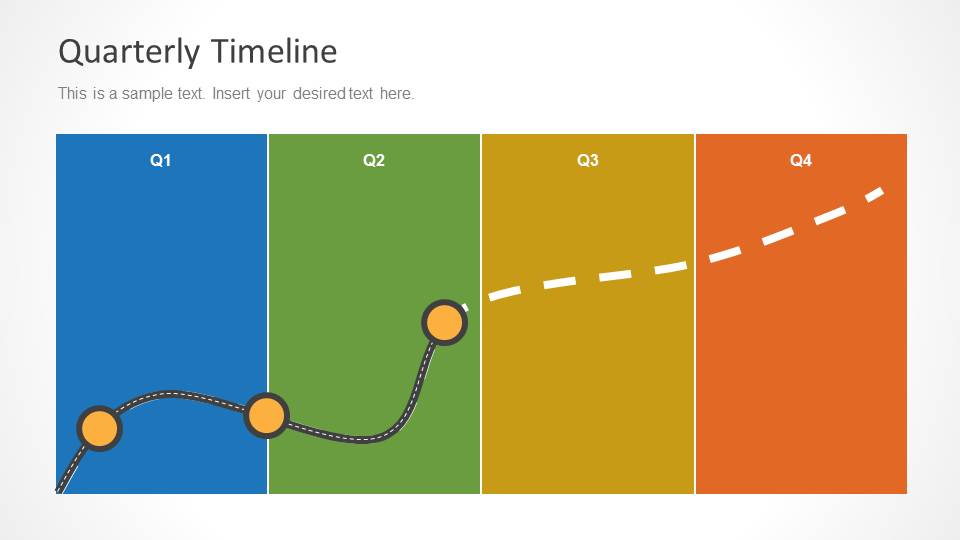 Quarterly Timeline Template For PowerPoint SlideModel