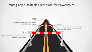 Jumping Over Obstacles PowerPoint Template - SlideModel
