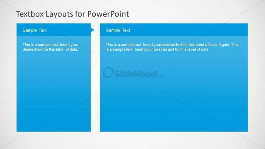 2 Column Text Boxes Slide Design for PowerPoint - SlideModel