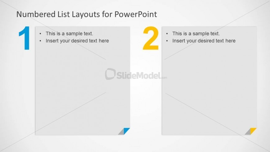 Two Items Slide Design for PowerPoint - SlideModel