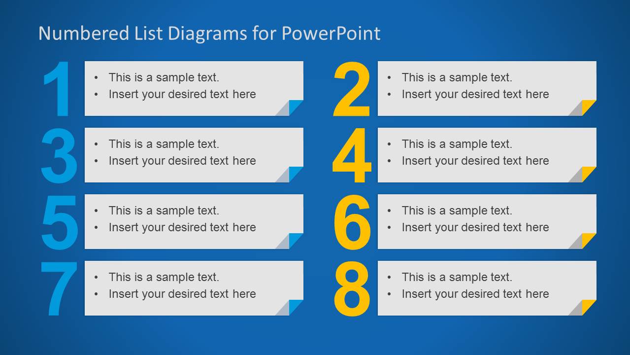Numbered List Layout Template for PowerPoint - SlideModel