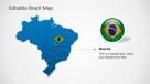 Editable Brazil Map Template for PowerPoint - SlideModel