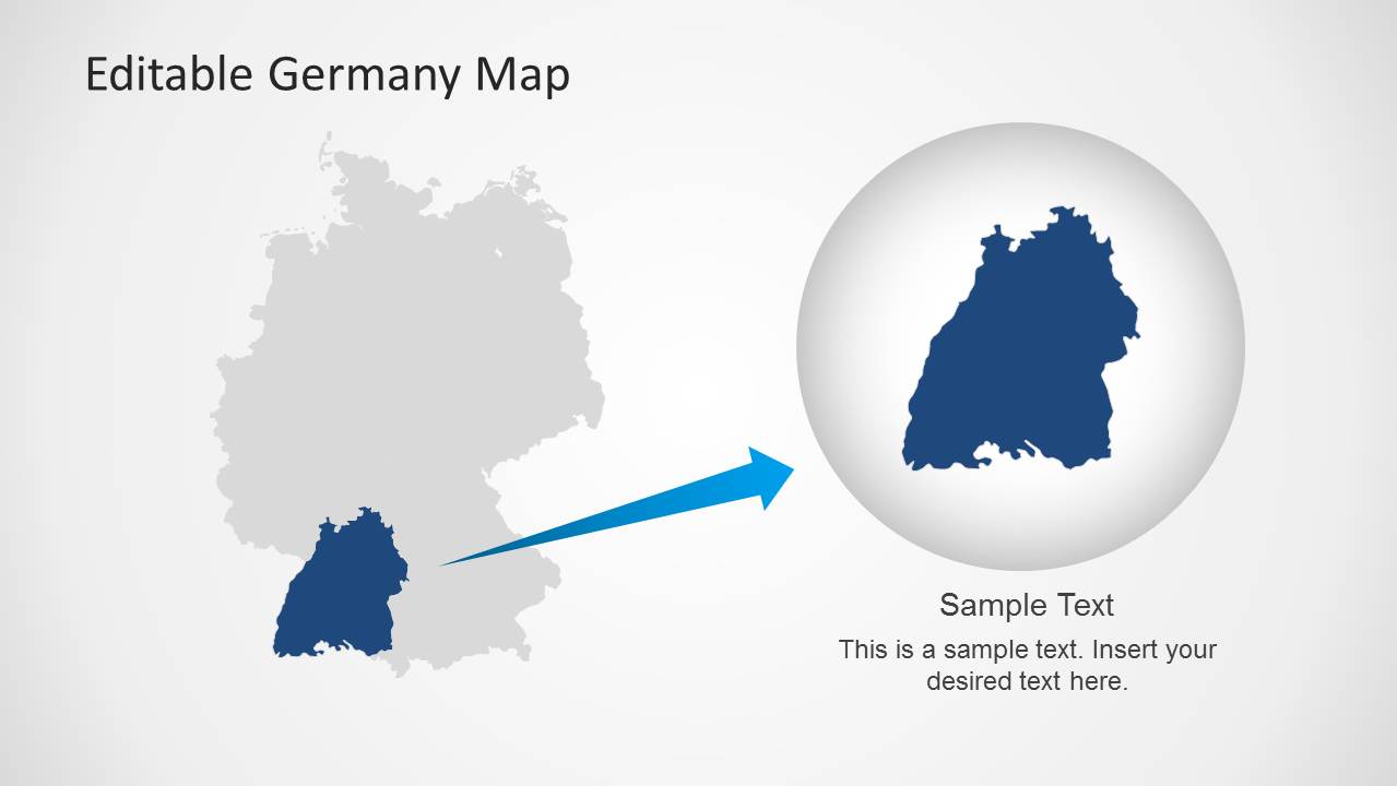 Editable Germany Map Template for PowerPoint - SlideModel