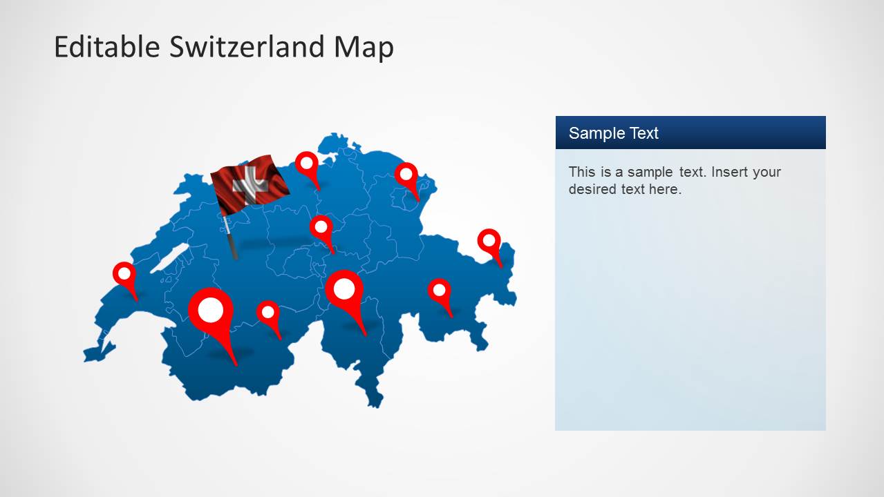 Editable Switzerland Map Template for PowerPoint - SlideModel Editable Switzerland Map Template for PowerPoint - SlideModel