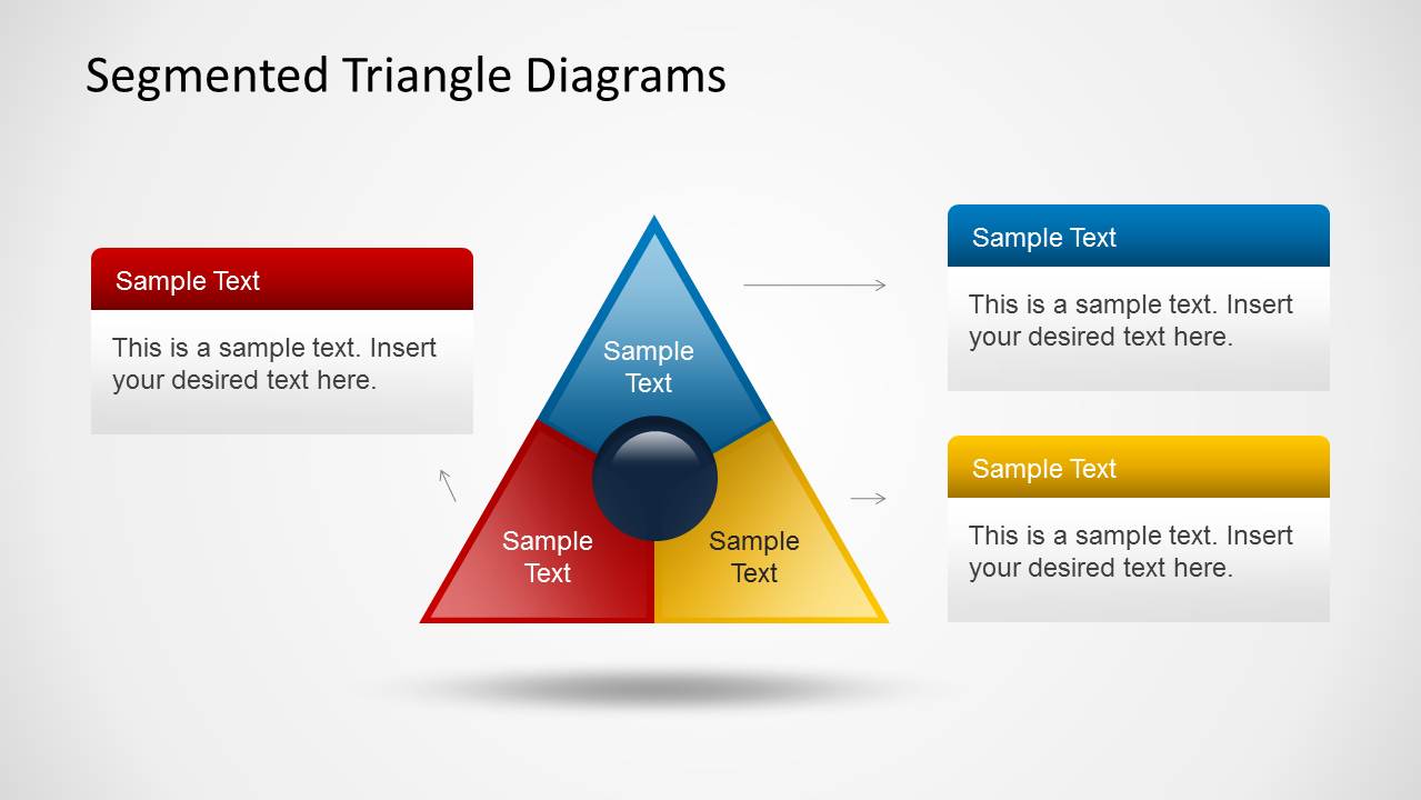 Segmented Triangle Diagrams For PowerPoint SlideModel