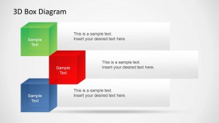 3D Box Diagrams with Text Boxes for PowerPoint - SlideModel