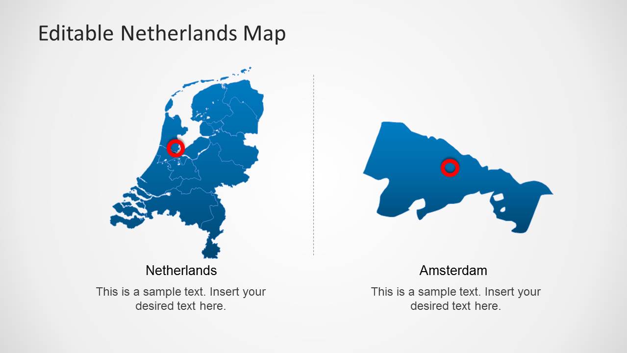 Editable Netherlands Map Template for PowerPoint - SlideModel