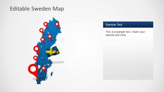 Editable Sweden Map Template for PowerPoint - SlideModel