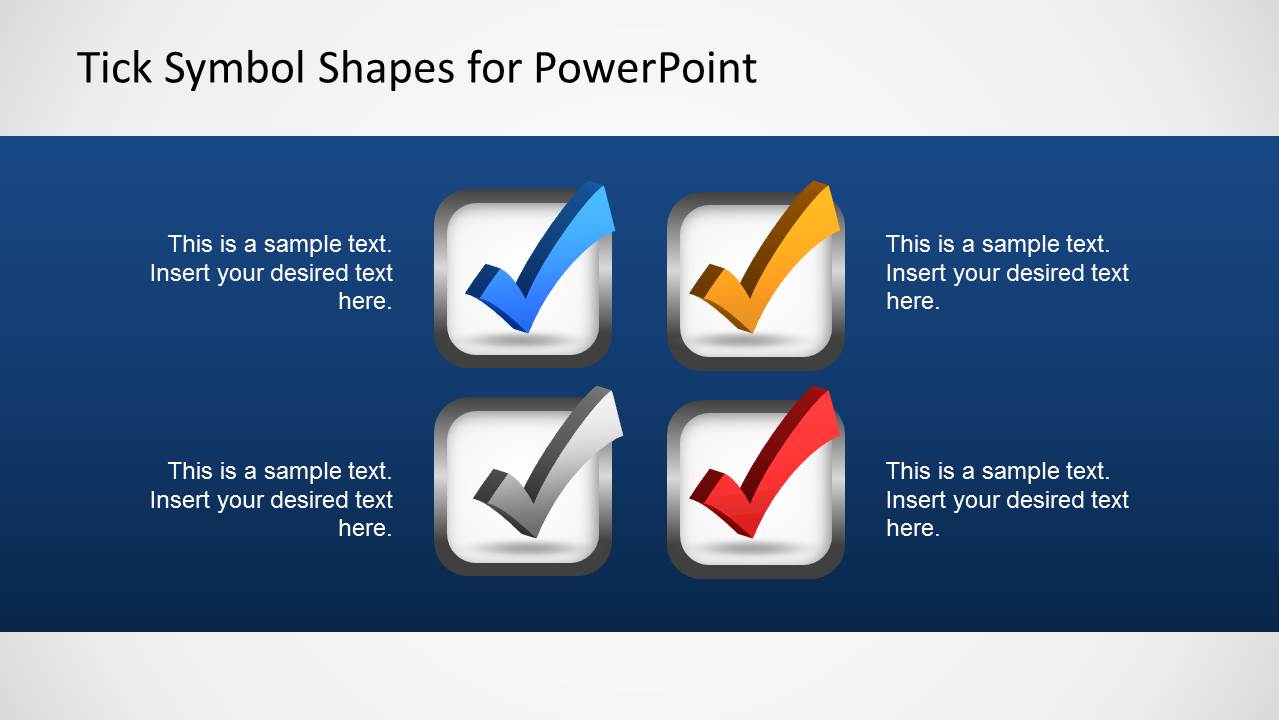 Tick Symbol Shapes For PowerPoint SlideModel