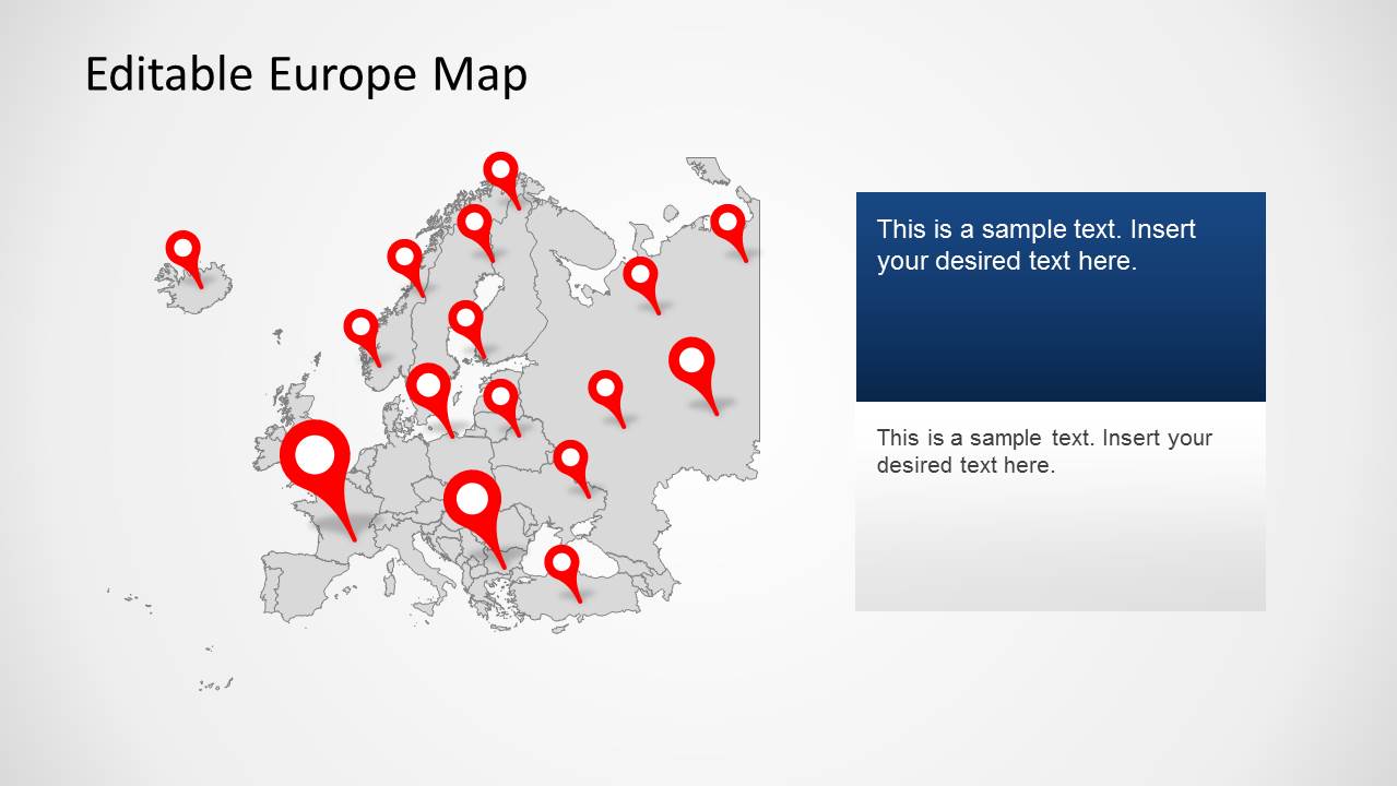 Europe Map Template for PowerPoint - SlideModel