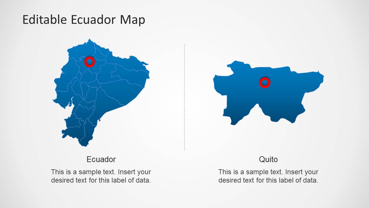 Ecuador Map Template for PowerPoint - SlideModel