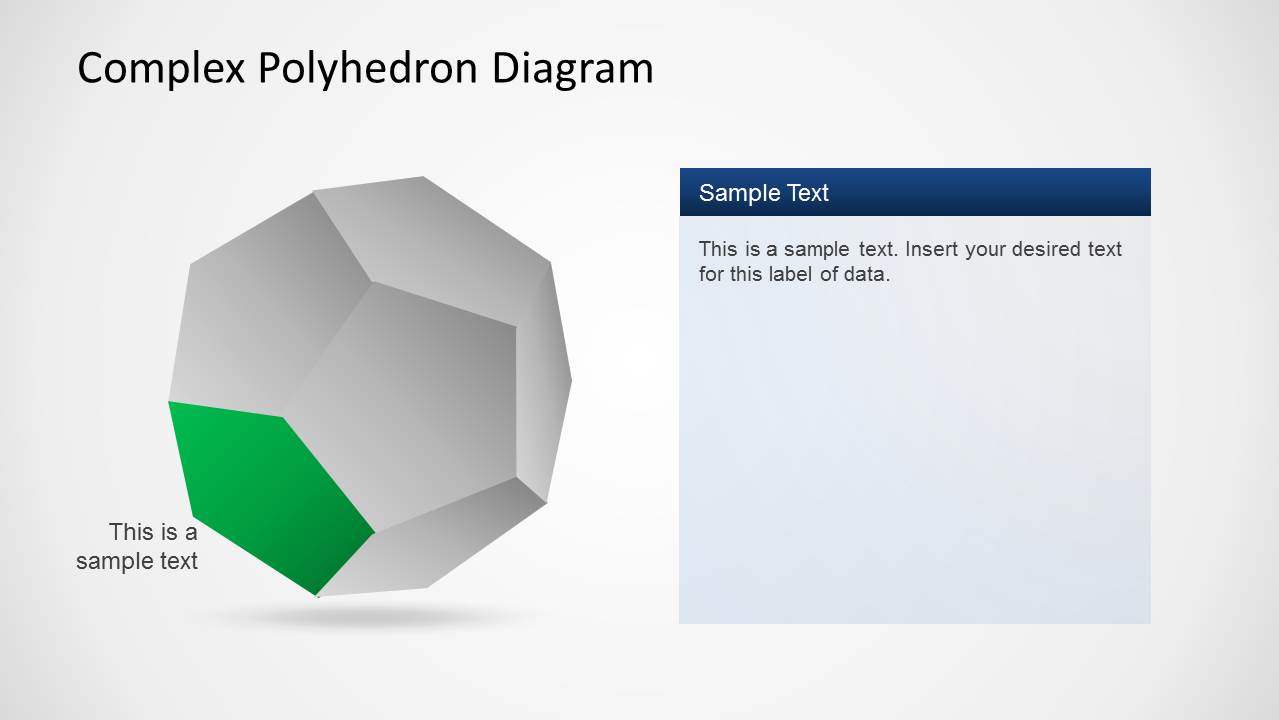 Complex Polyhedron Diagram for PowerPoint - SlideModel