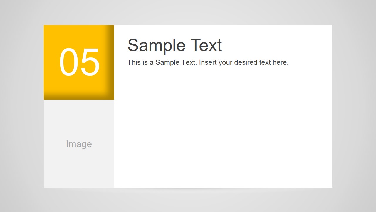 Number 5 Slide Design for PowerPoint - SlideModel