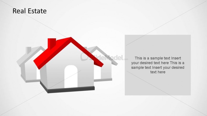 3D House Clipart PowerPoint Shape - SlideModel