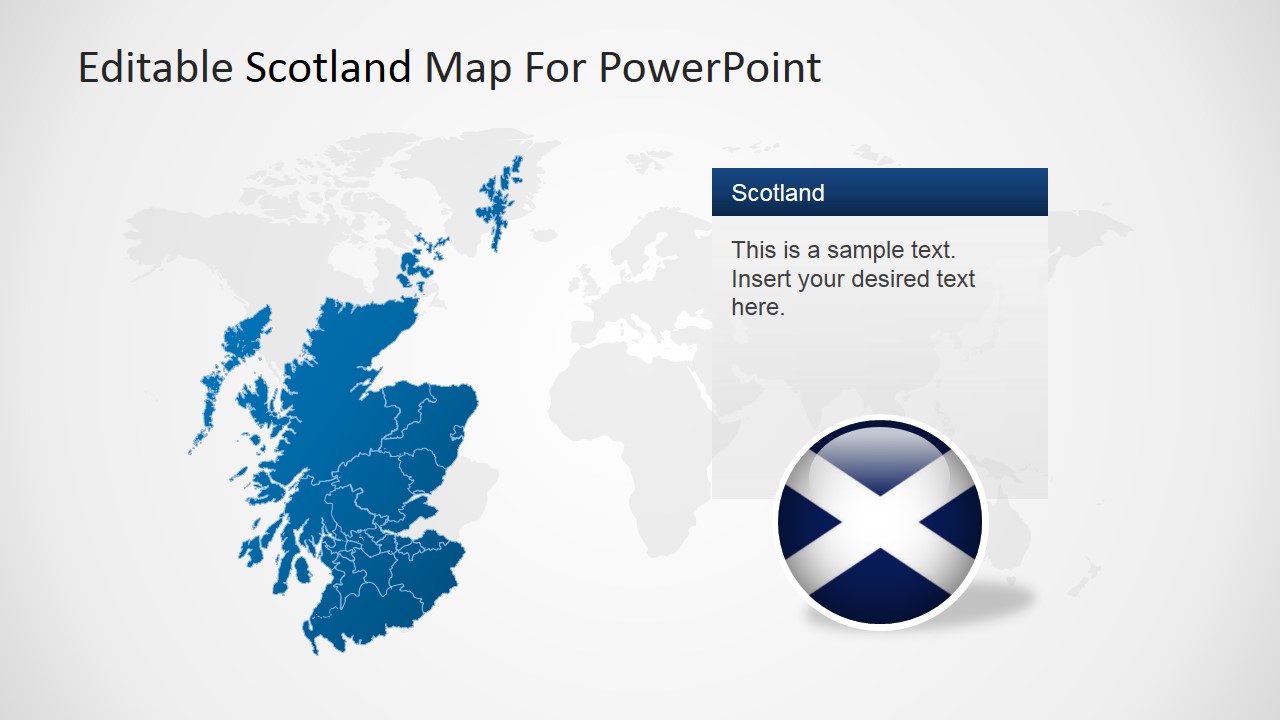 Editable Scotland PowerPoint Map - SlideModel