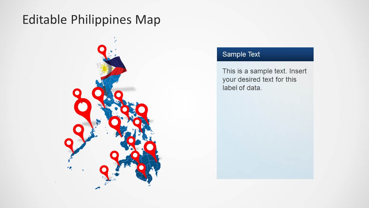 Editable Philippines Map Template for PowerPoint - SlideModel