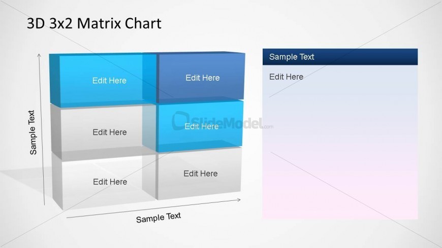 3D Matrix Charts PowerPoint Perspective - SlideModel