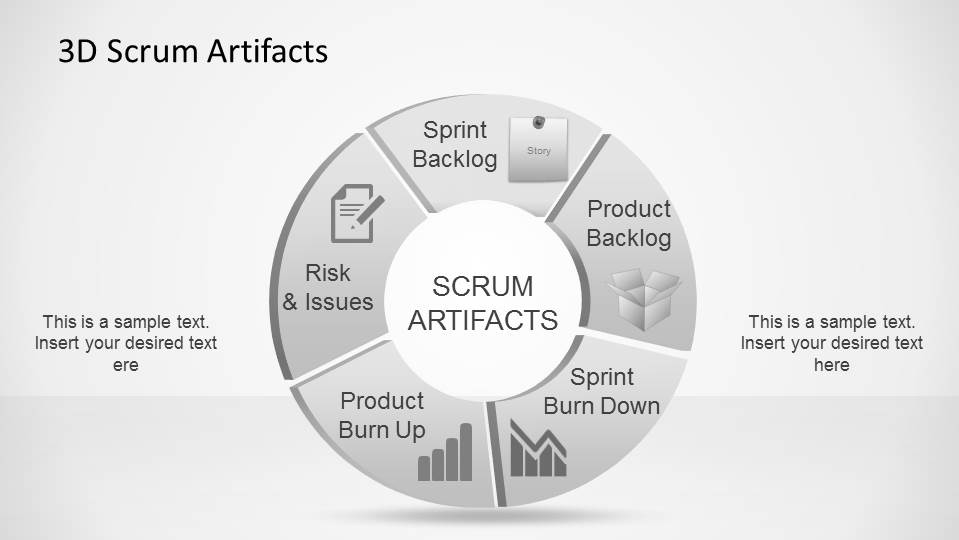 3D Agile Scrum PowerPoint Diagram - SlideModel