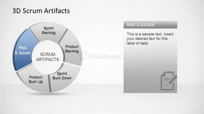 3d Agile Scrum Artifacts Powerpoint Diagram Impediments Slidemodel
