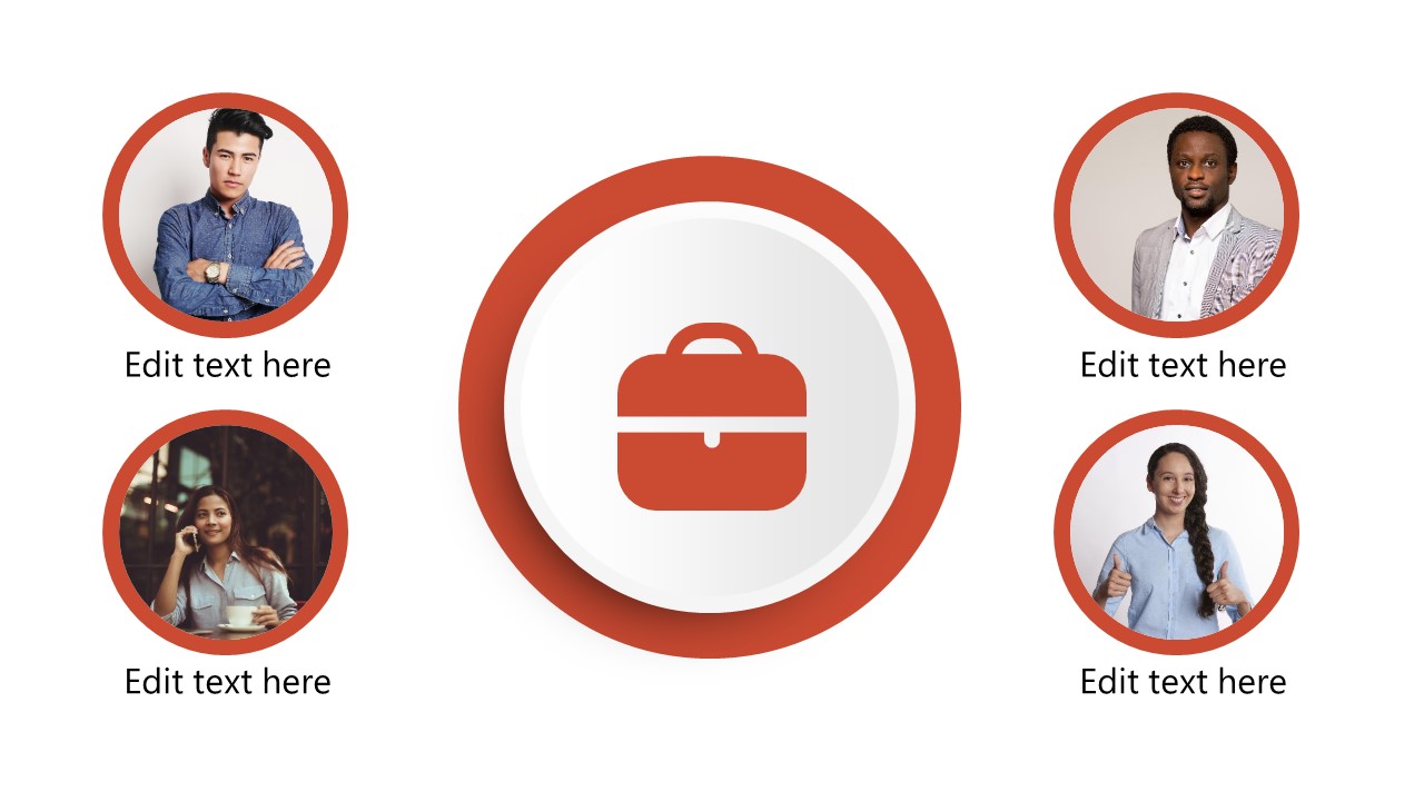 Animated All Into One Circle PowerPoint Template