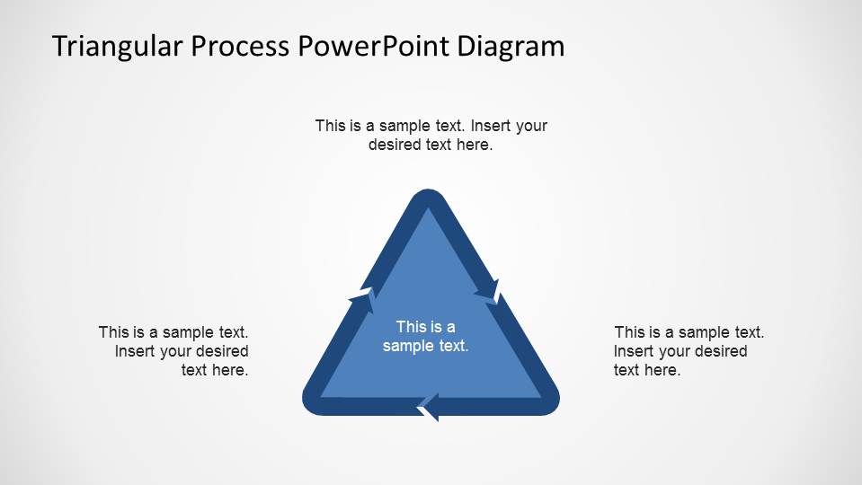 Triangular Process PowerPoint Diagram - SlideModel