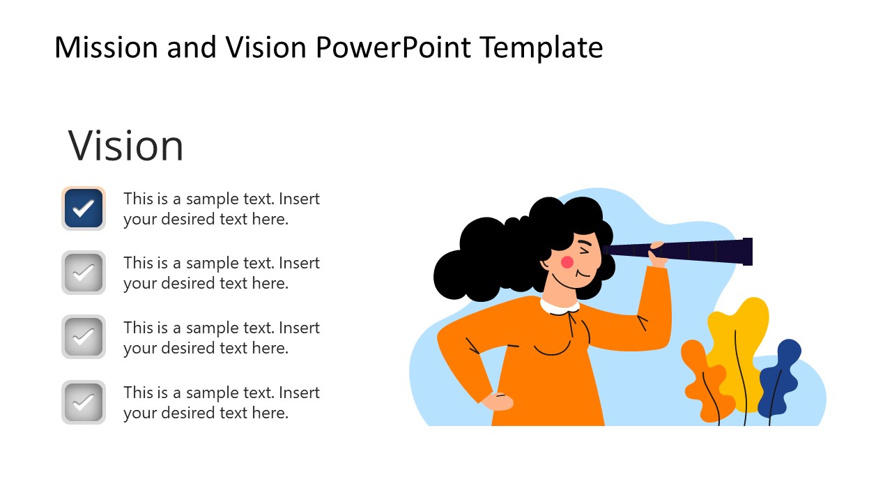Vision Statement & Mission PowerPoint Template - SlideModel