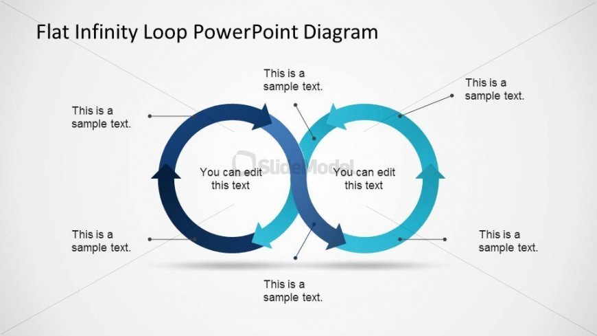 PowerPoint Infinity Loop Ribbon with Description Markers - SlideModel