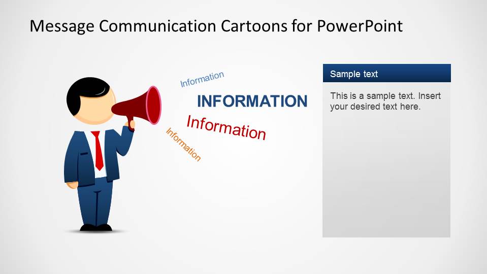 Message Communication Cartoons for PowerPoint - SlideModel