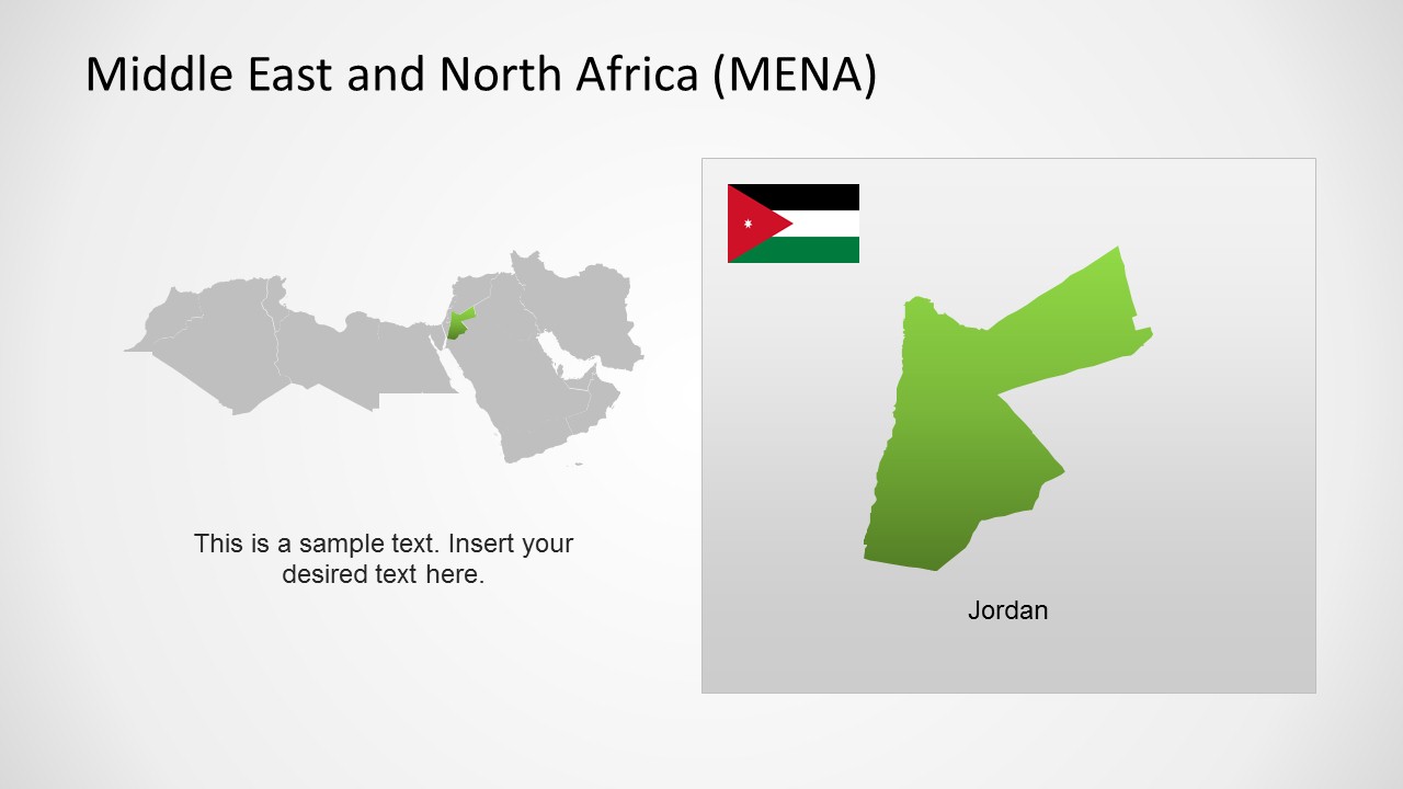 Middle East & North Africa Map Template for PowerPoint - SlideModel