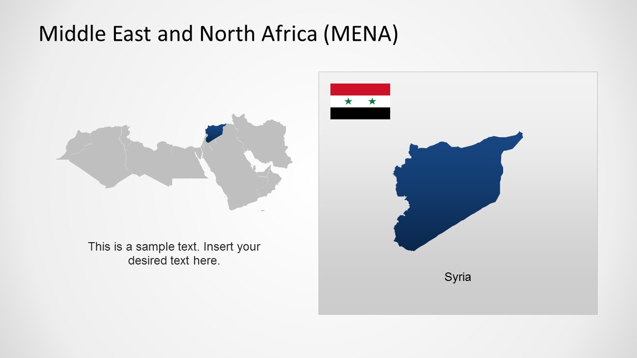 Middle East & North Africa Map Template for PowerPoint - SlideModel