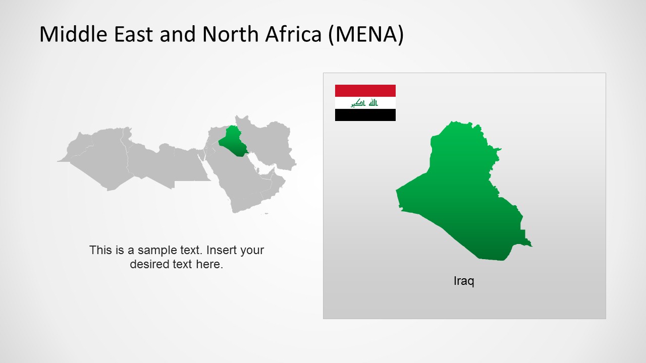 Middle East & North Africa Map Template for PowerPoint - SlideModel