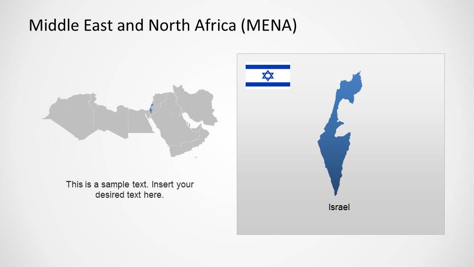 Middle East & North Africa Map Template for PowerPoint - SlideModel