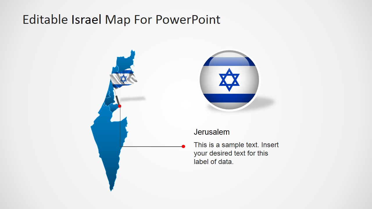 Map of Israel for PowerPoint - SlideModel