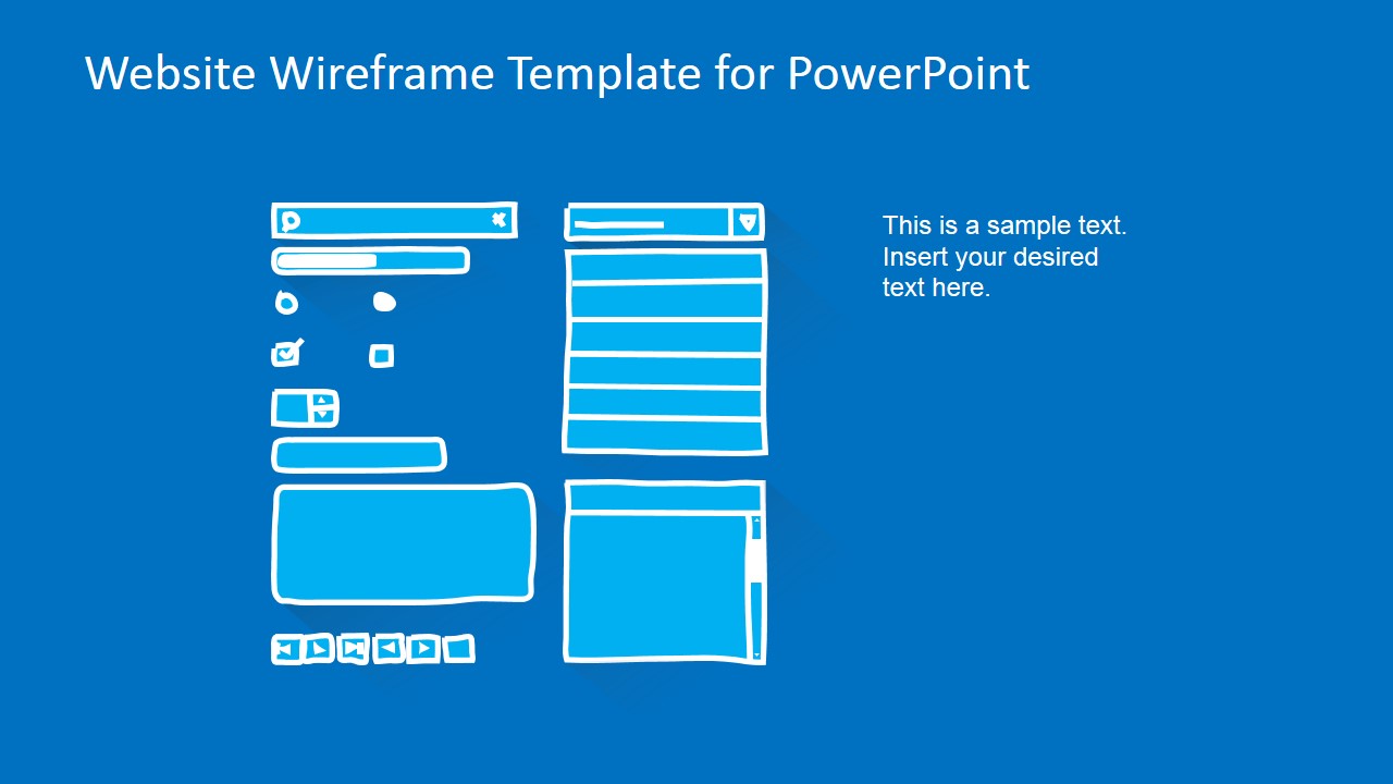 Website Wireframe Template for PowerPoint - SlideModel