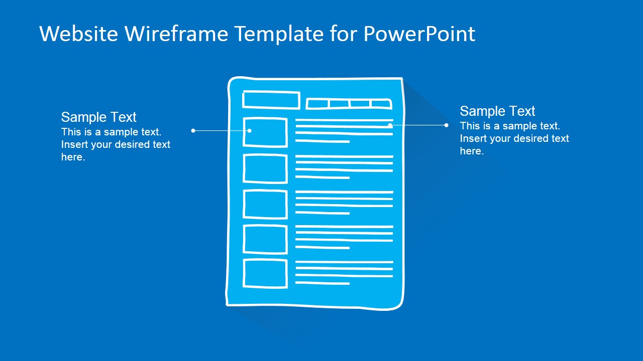 Website Wireframe Template for PowerPoint - SlideModel