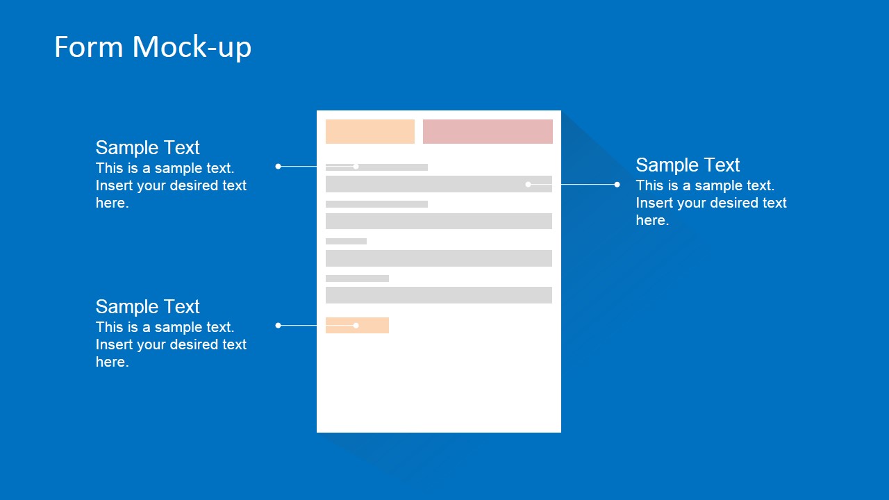Contact Form Page Mock-up for PowerPoint - SlideModel