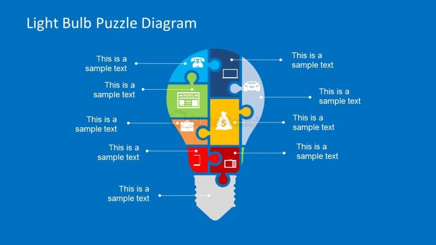 Light Bulb Puzzle Diagram - SlideModel Light Bulb Puzzle Diagram - SlideModel