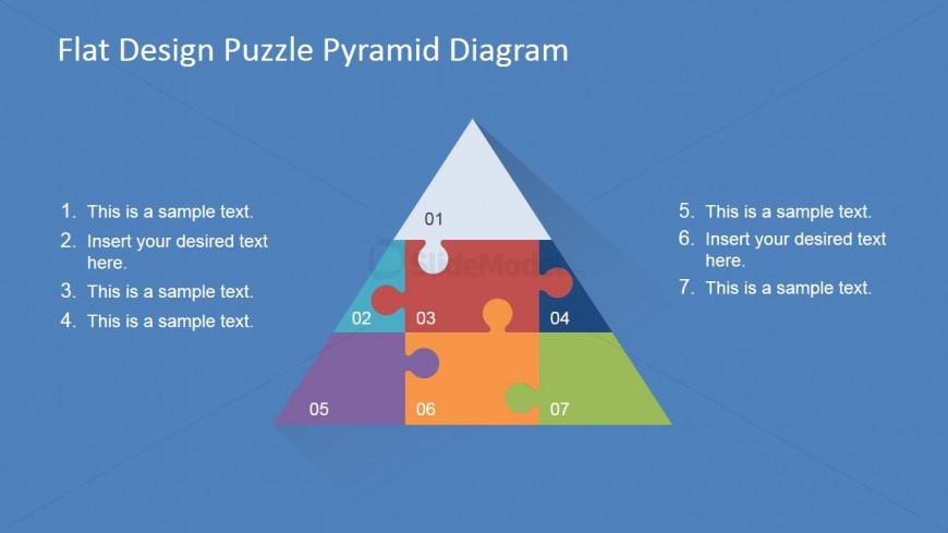 7 Steps Jigsaw Puzzle Flat Pyramid PowerPoint Diagram - SlideModel 7 Steps Jigsaw Puzzle Flat Pyramid PowerPoint Diagram - SlideModel
