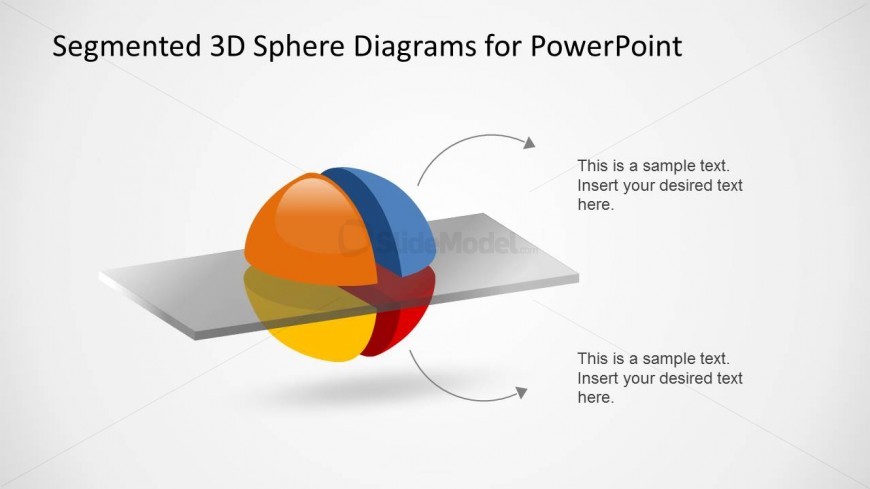 3D Segmented Sphere Diagram Slide Design - SlideModel