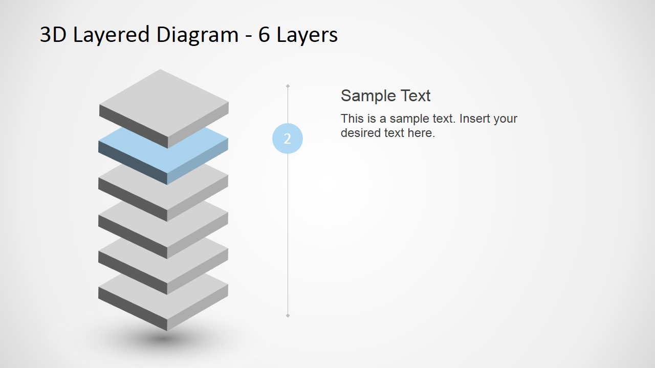 6 Levels 3D Layered Diagram for PowerPoint - SlideModel 6 Levels 3D Layered Diagram for PowerPoint - SlideModel