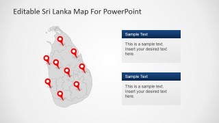 Editable Sri Lanka PowerPoint Map - SlideModel