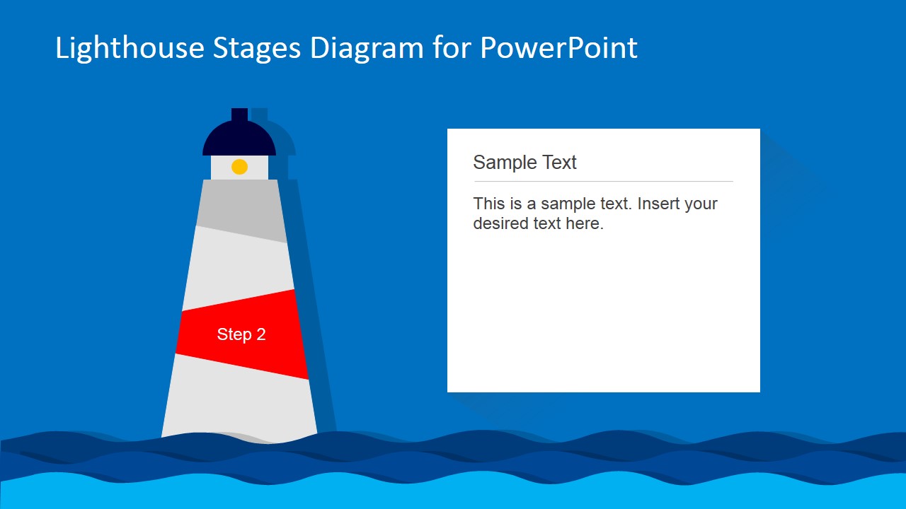 Lighthouse Stages Diagram Template for PowerPoint - SlideModel