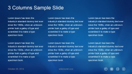 Flat Business 3 Columns Slide Design - SlideModel