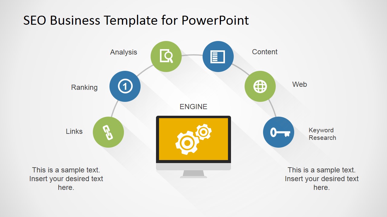 Flat SEO PowerPoint Template SlideModel