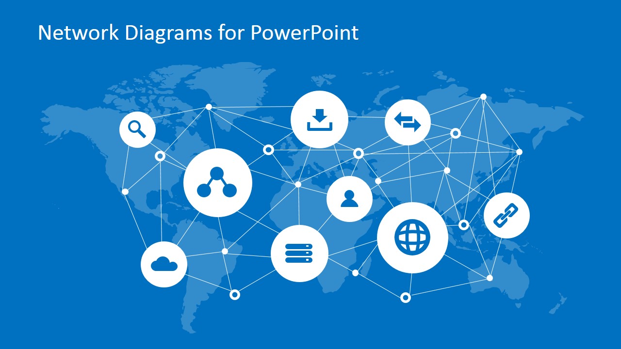 45 Network Diagram Powerpoint Template Free Download Pics 1000diagrams