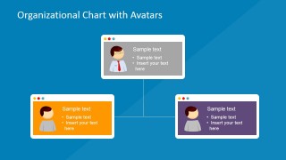 PowerPoint Organizational Chart with Avatars - SlideModel
