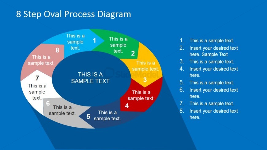 Flat Design 8 Steps Ellipse PowerPoint Diagram - SlideModel Flat Design 8 Steps Ellipse PowerPoint Diagram - SlideModel