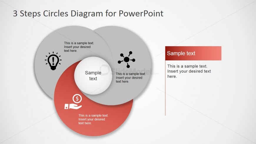 PowerPoint Diagram Third Step Overlapping Circles - SlideModel