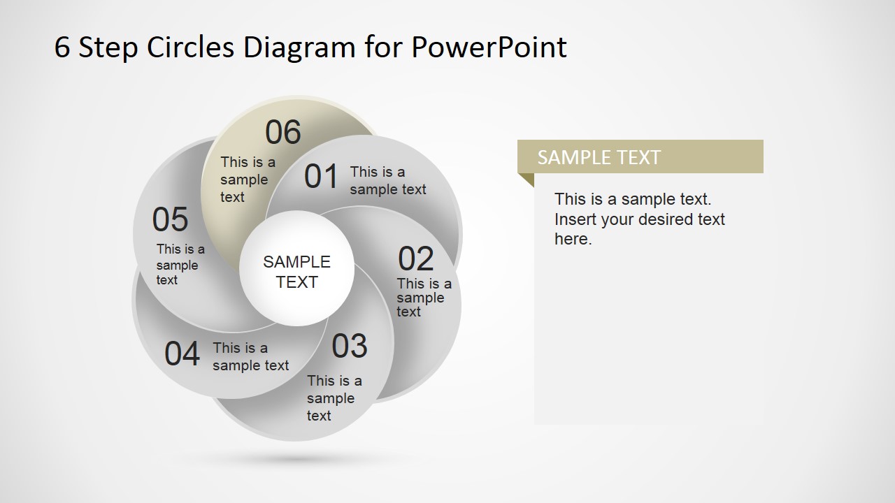 6 Step Circles Diagram for PowerPoint - SlideModel
